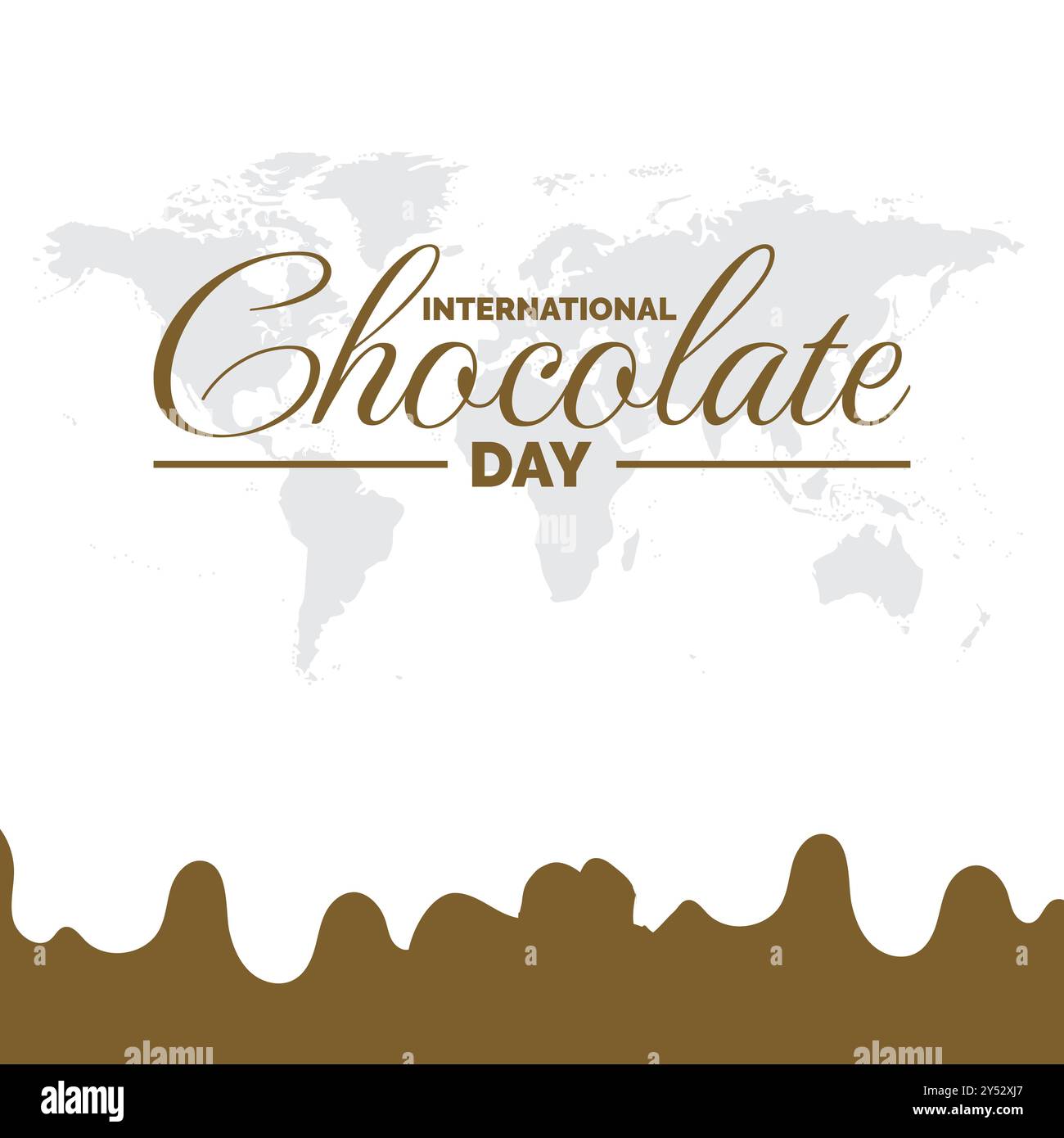 International Chocolate Day, Chocolate Day greeting card, social media ...