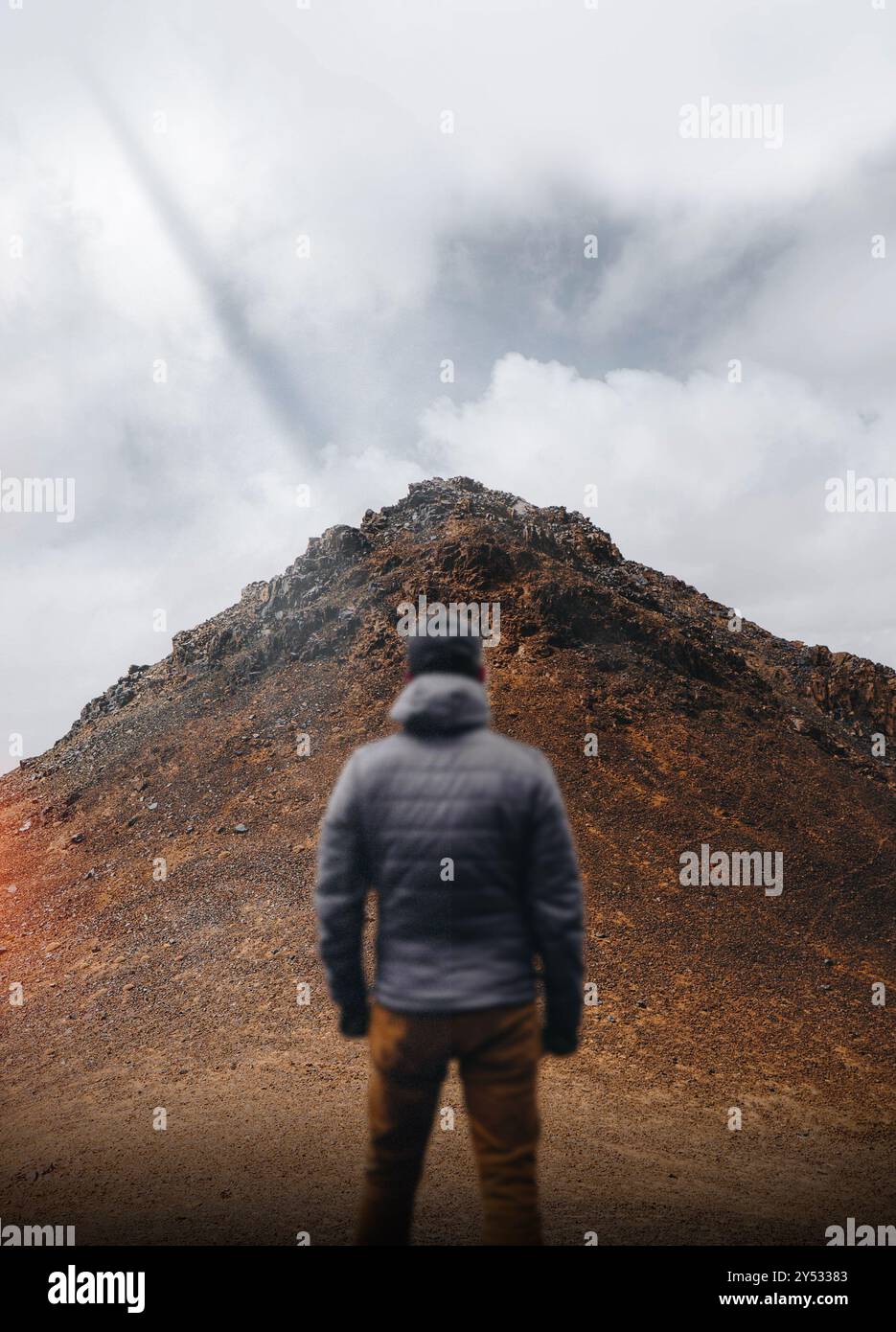 Iferouane Peak : A Sportsman’s Triumph at 4002m in Morocco Stock Photo ...