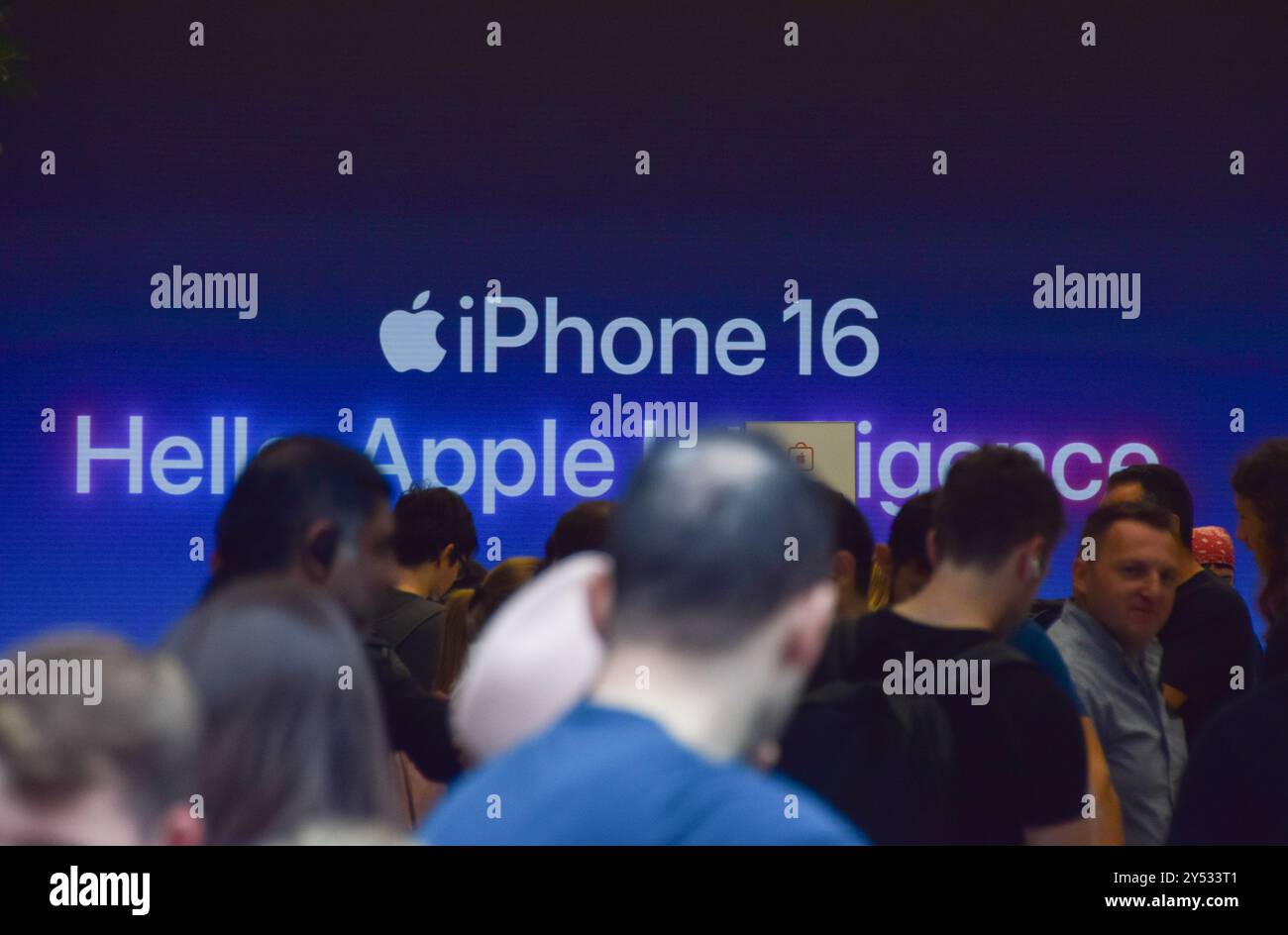 London, UK. 20th September 2024. Customers inside the Apple store in ...