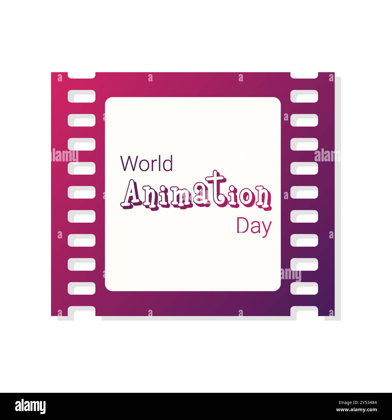 Animation Day Vector Illustration. October 28. Suitable for greeting ...