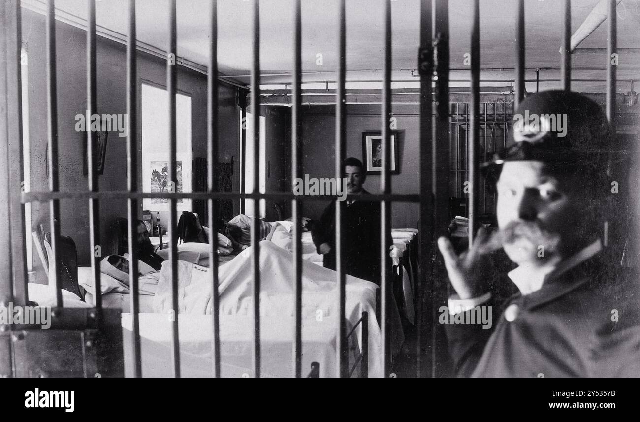 Bellevue Hospital, New York City: male patients (criminal insane?) in ...