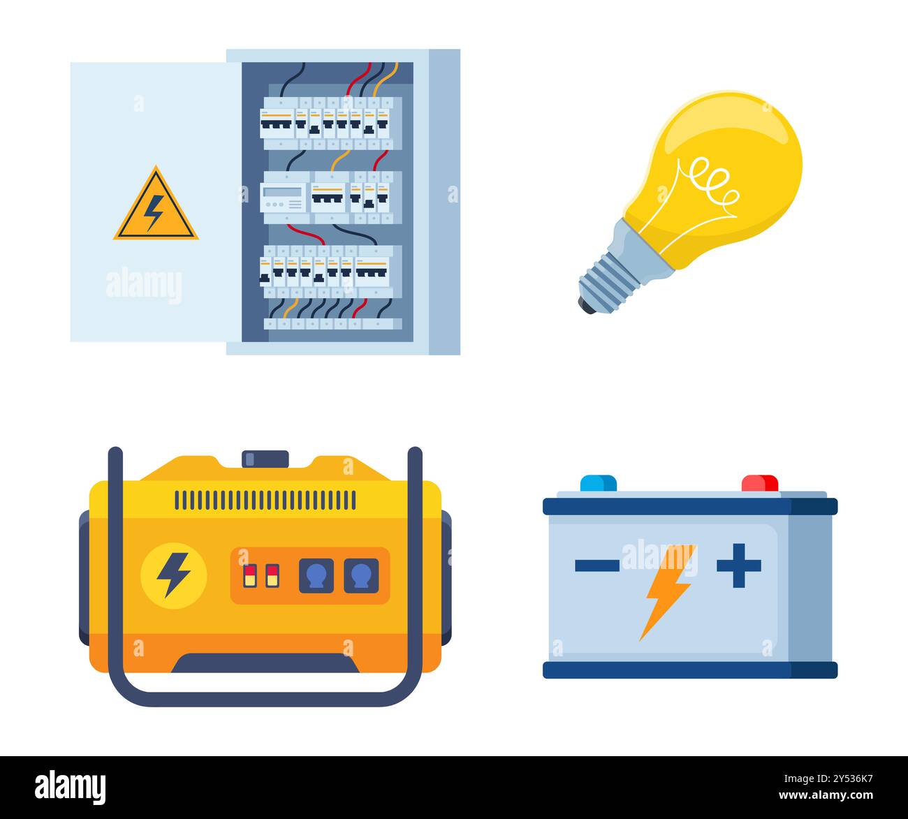 Electric equipment set. Portable electric power generator. Electrical ...