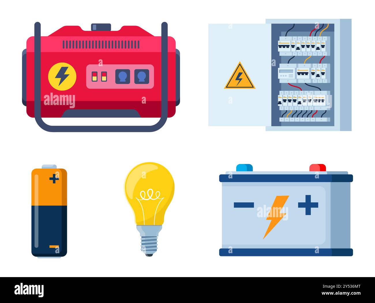 Electric equipment set. Portable electric power generator. Electrical ...