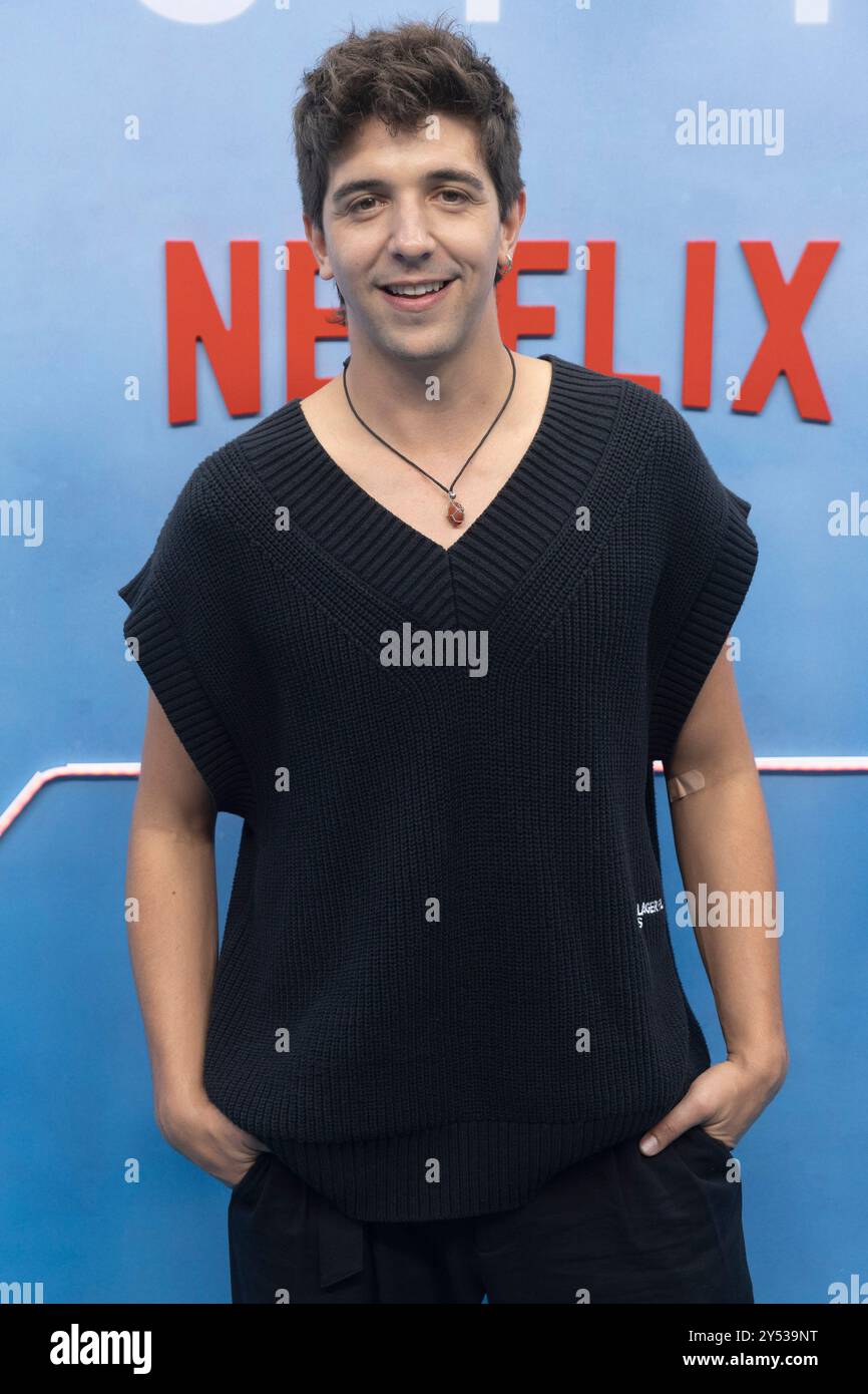 Víctor Sainz attended 'Respira' Photocall at Cine Callao on August 30, 2024 in Madrid, Spain ...