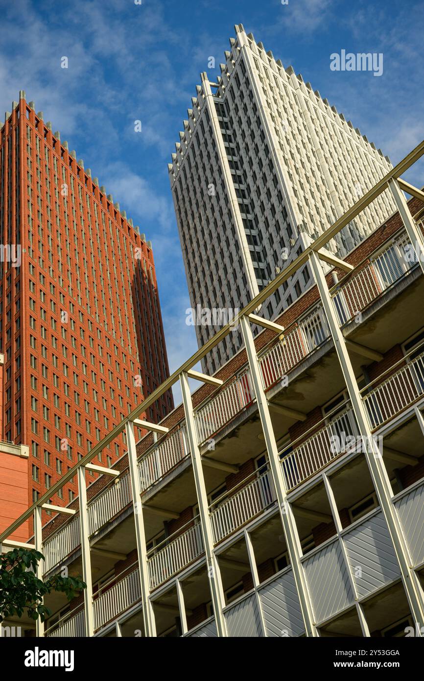 The Den Haag skyline. Iconic buildings at Den Haag, The Netherlands ...