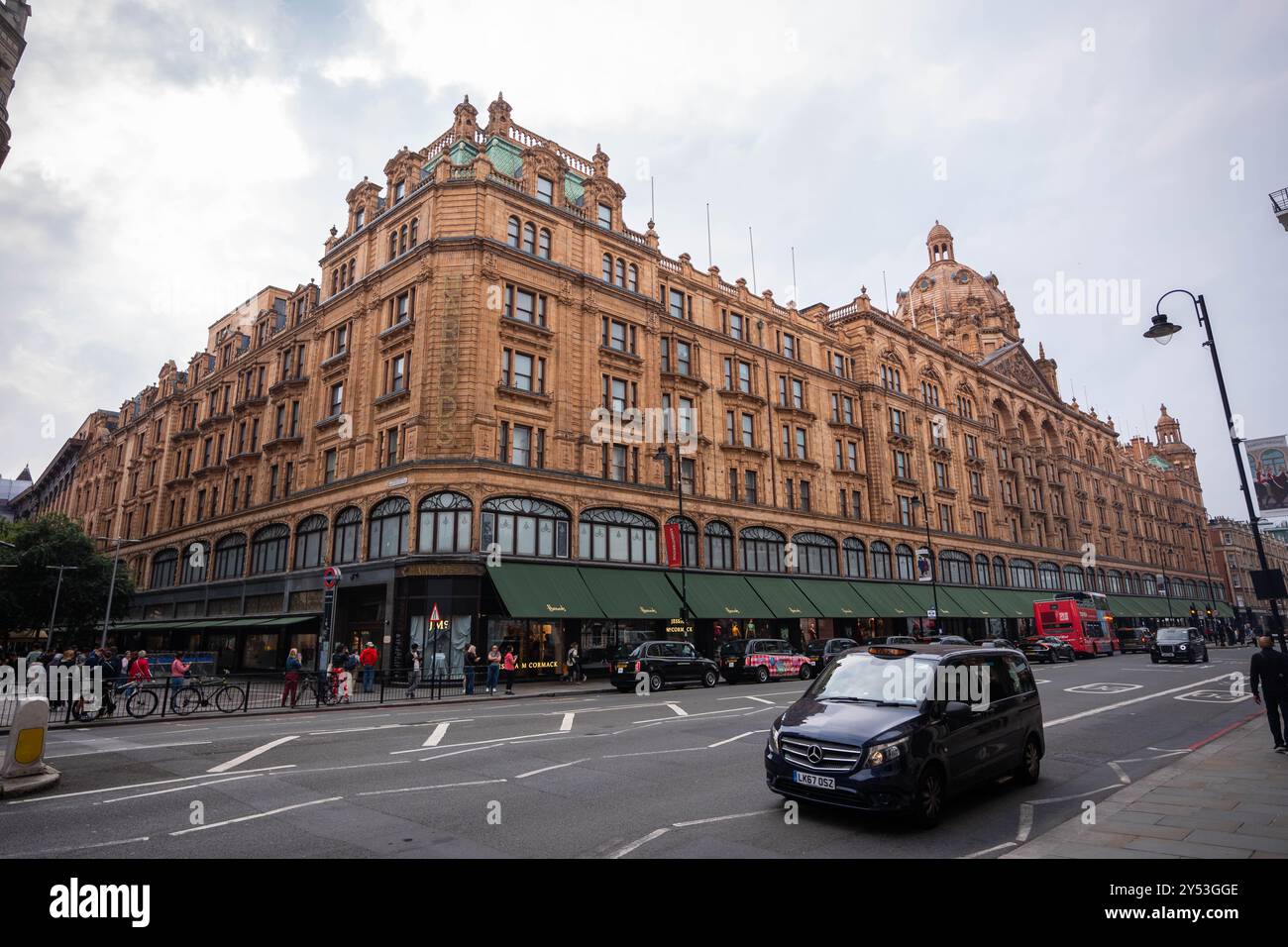 A general view of the Harrods department store in Knightsbridge ...