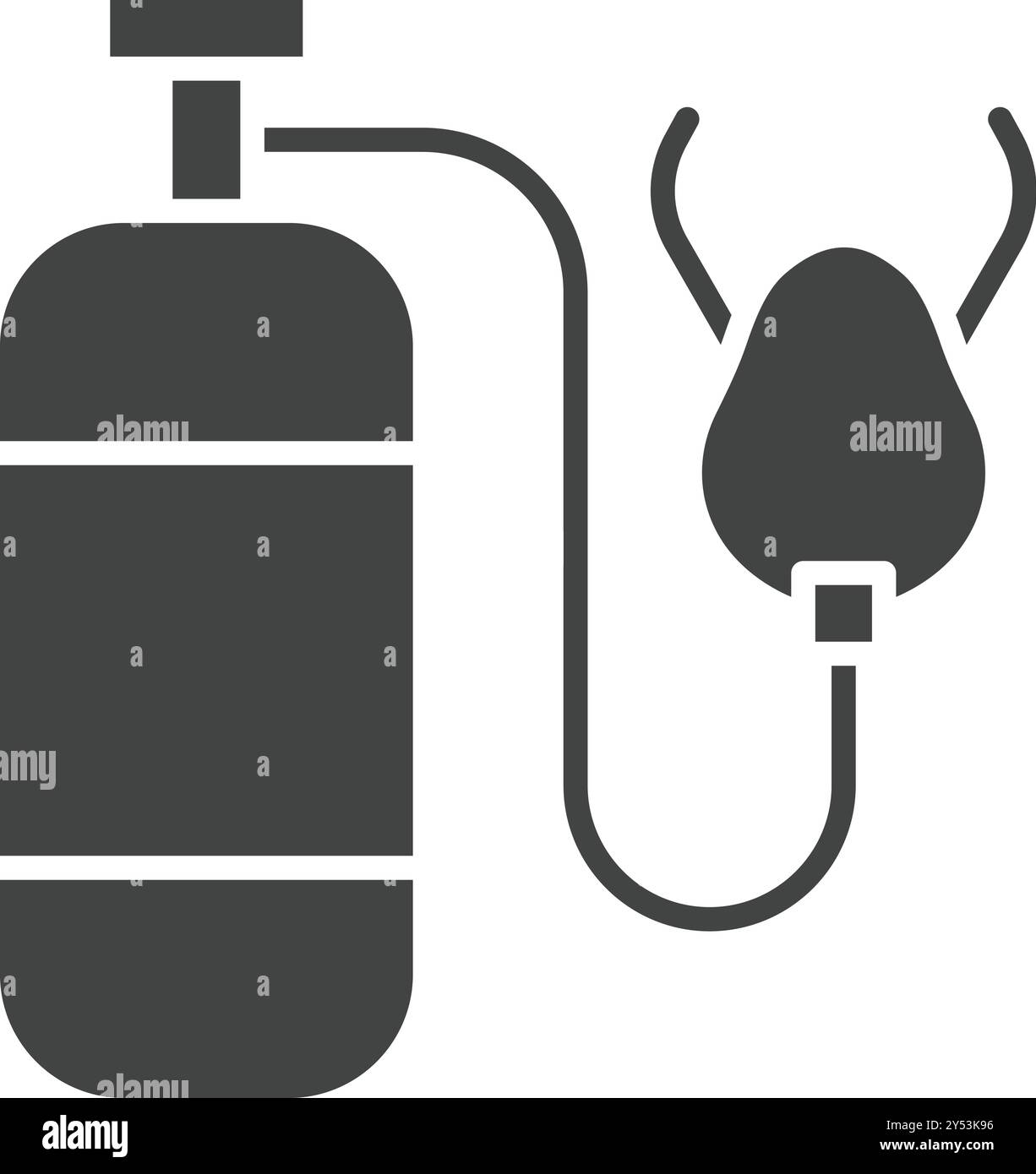 Oxygen Tank icon vector image. Suitable for mobile application web ...