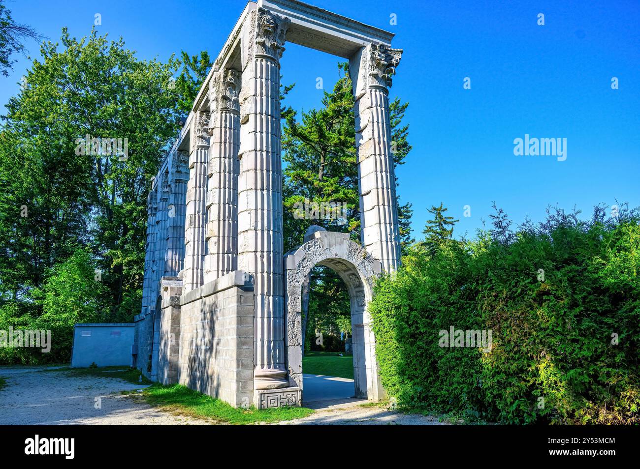 Toronto, Canada - September 14, 2024: Unusual view of The Greek Theater ...