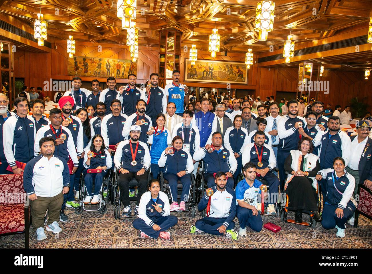 NEW DELHI, INDIA - SEPTEMBER 12: Avani Lekhara, Mona Agarwal, Preethi ...