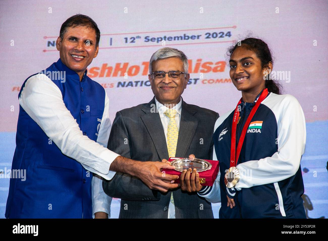 NEW DELHI, INDIA - SEPTEMBER 12: Devendra Jhajharia, President of ...