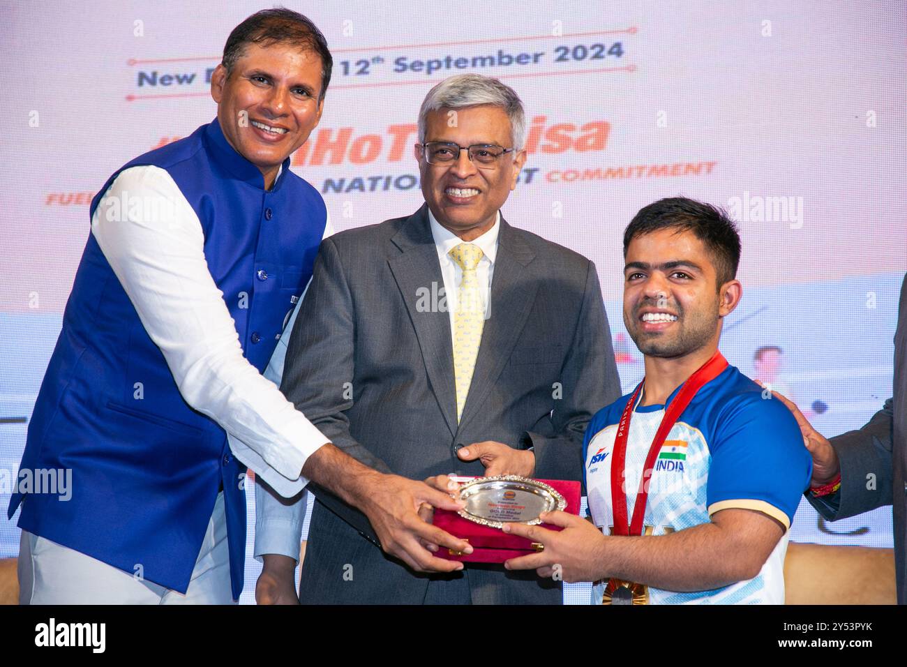 NEW DELHI, INDIA - SEPTEMBER 12: Devendra Jhajharia, President of ...