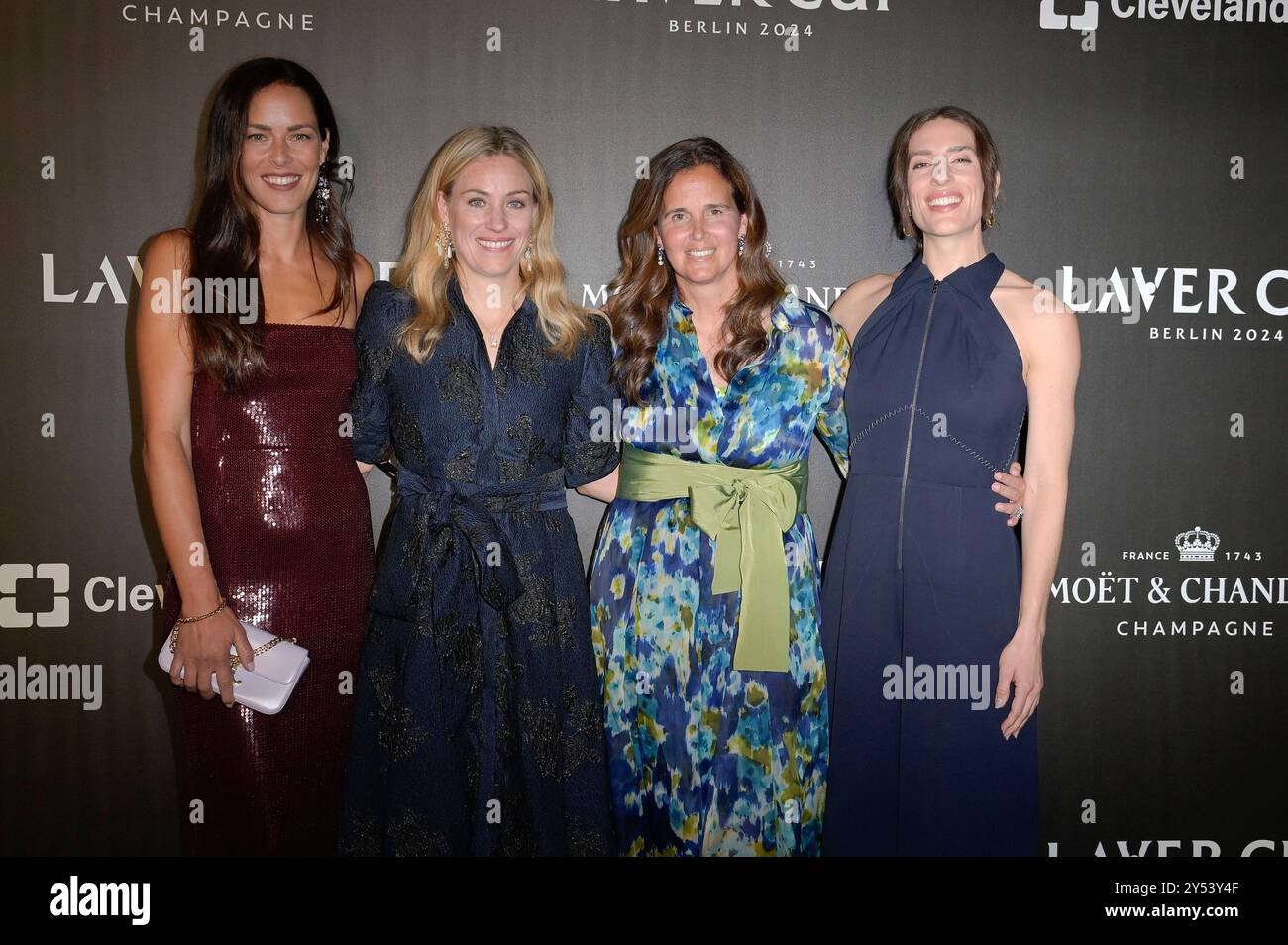 Ana Ivanovic, Angelique Kerber, Mary Joe Fernandez und Andrea Petkovic ...