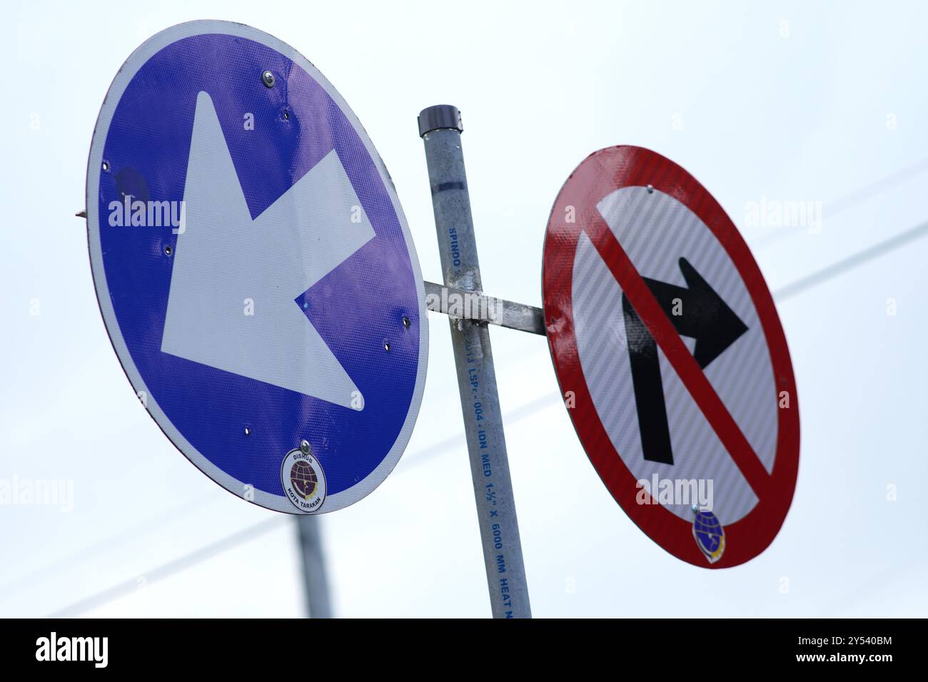 two road traffic signs Stock Photo - Alamy