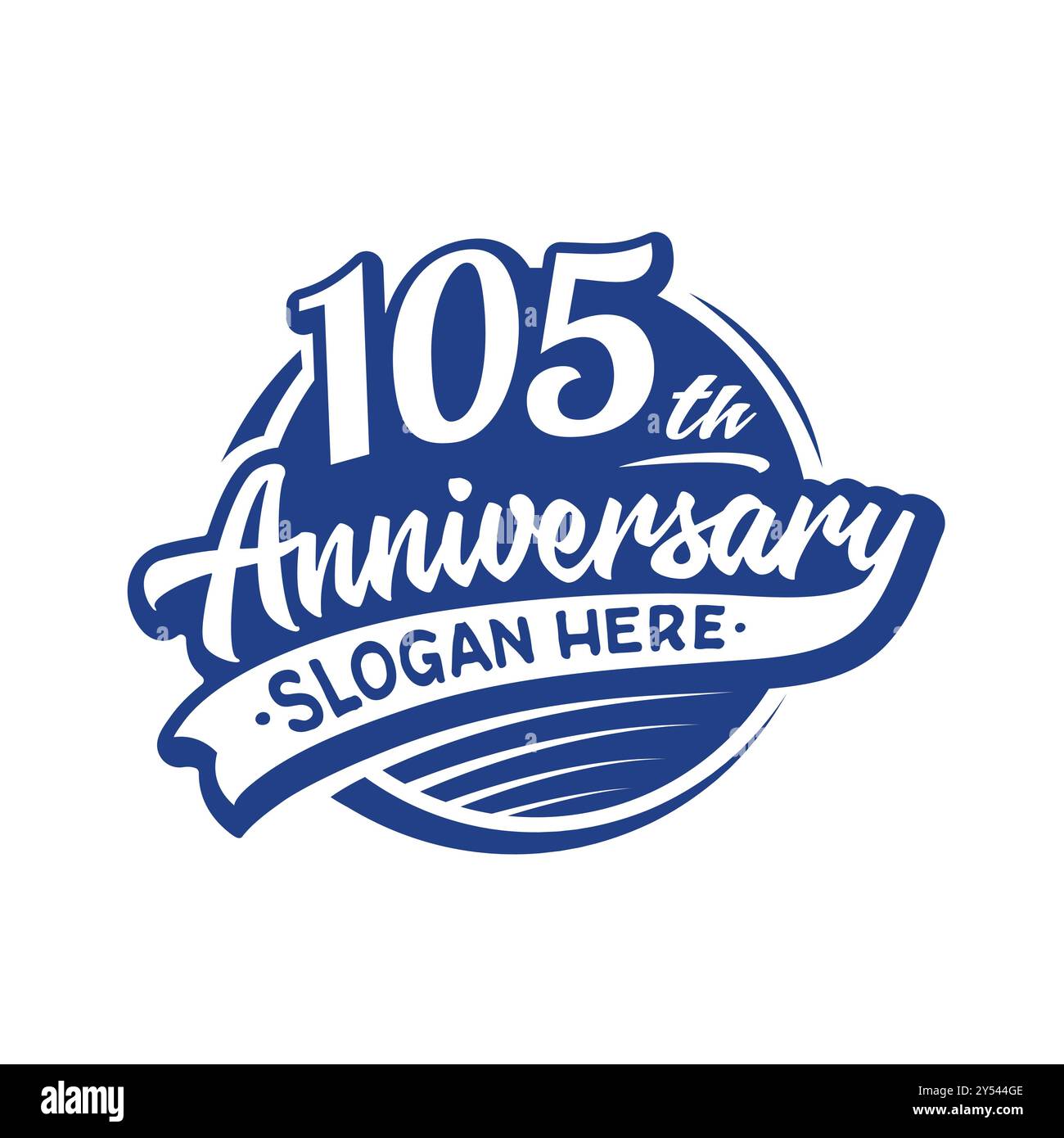 105 years anniversary design template. Vector and illustration. 105th ...
