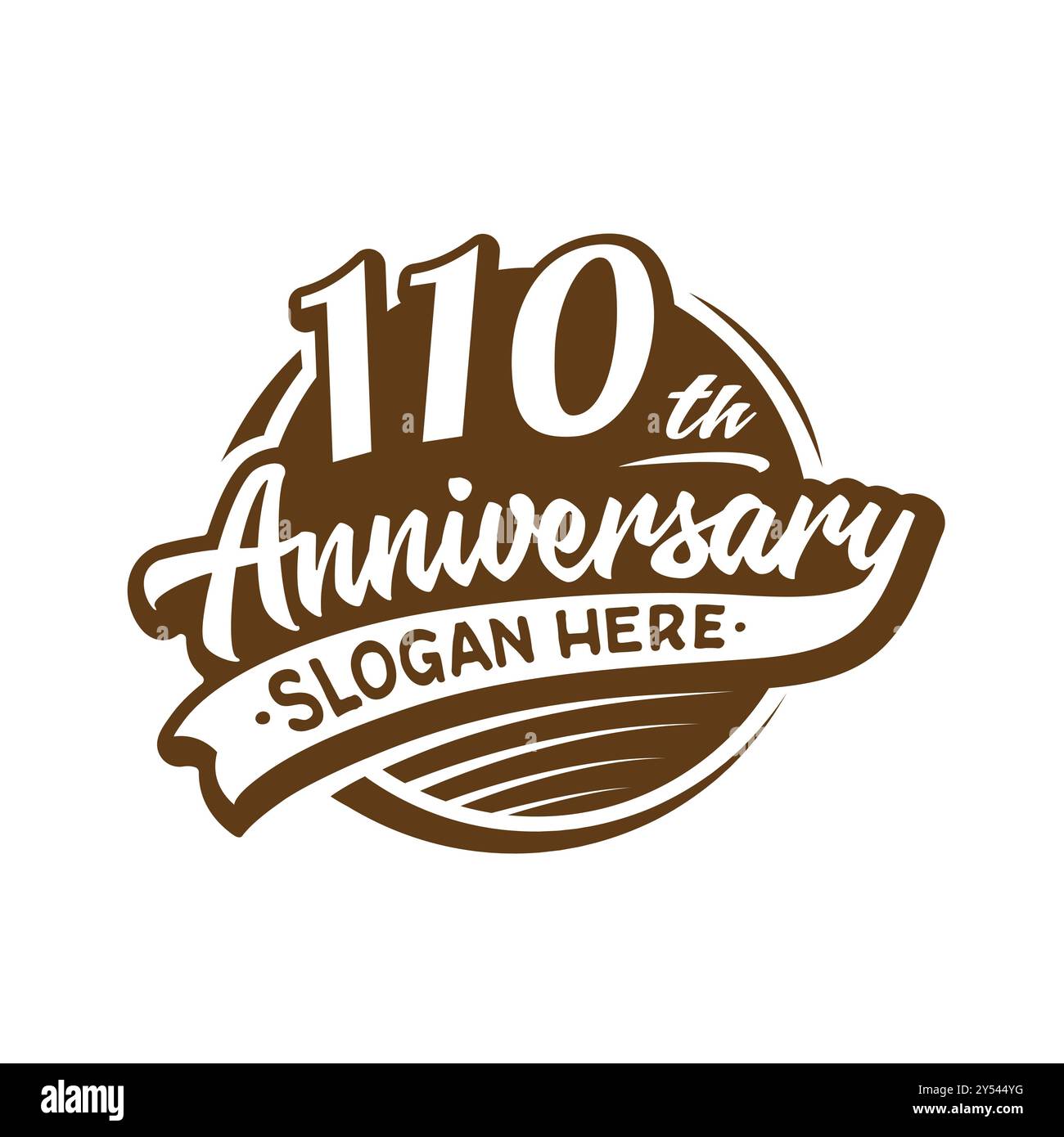 110 years anniversary design template. Vector and illustration. 110th ...