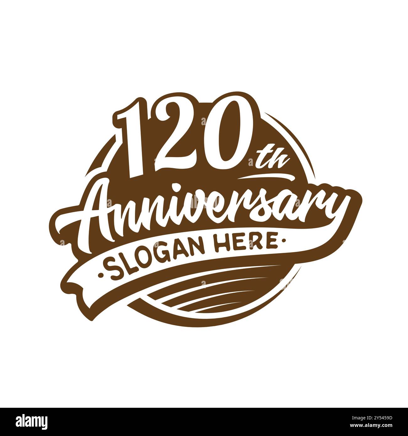 120 years anniversary design template. Vector and illustration. 120th ...
