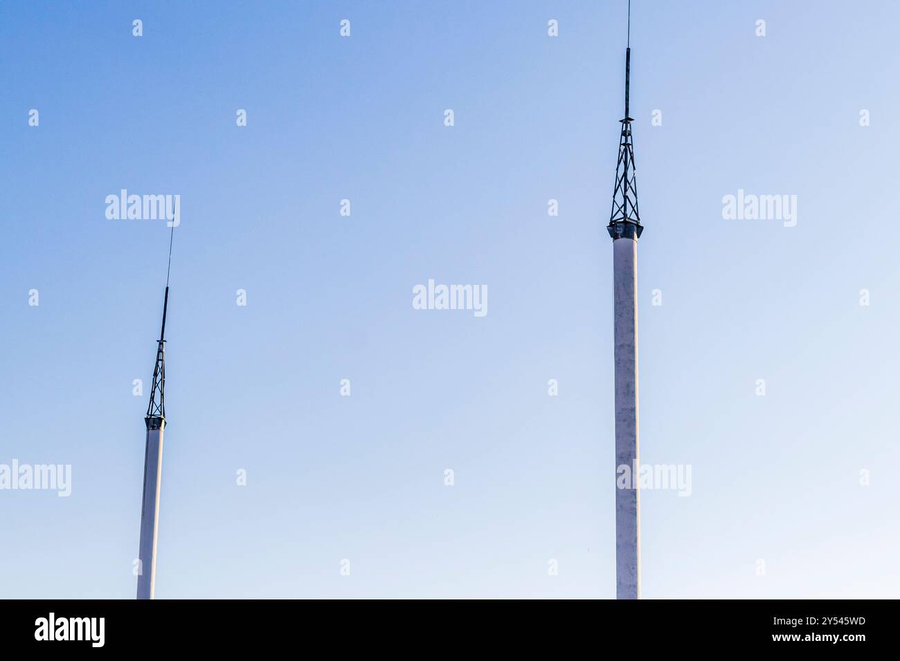 Image of the lightning rods at the power substation Stock Photo - Alamy
