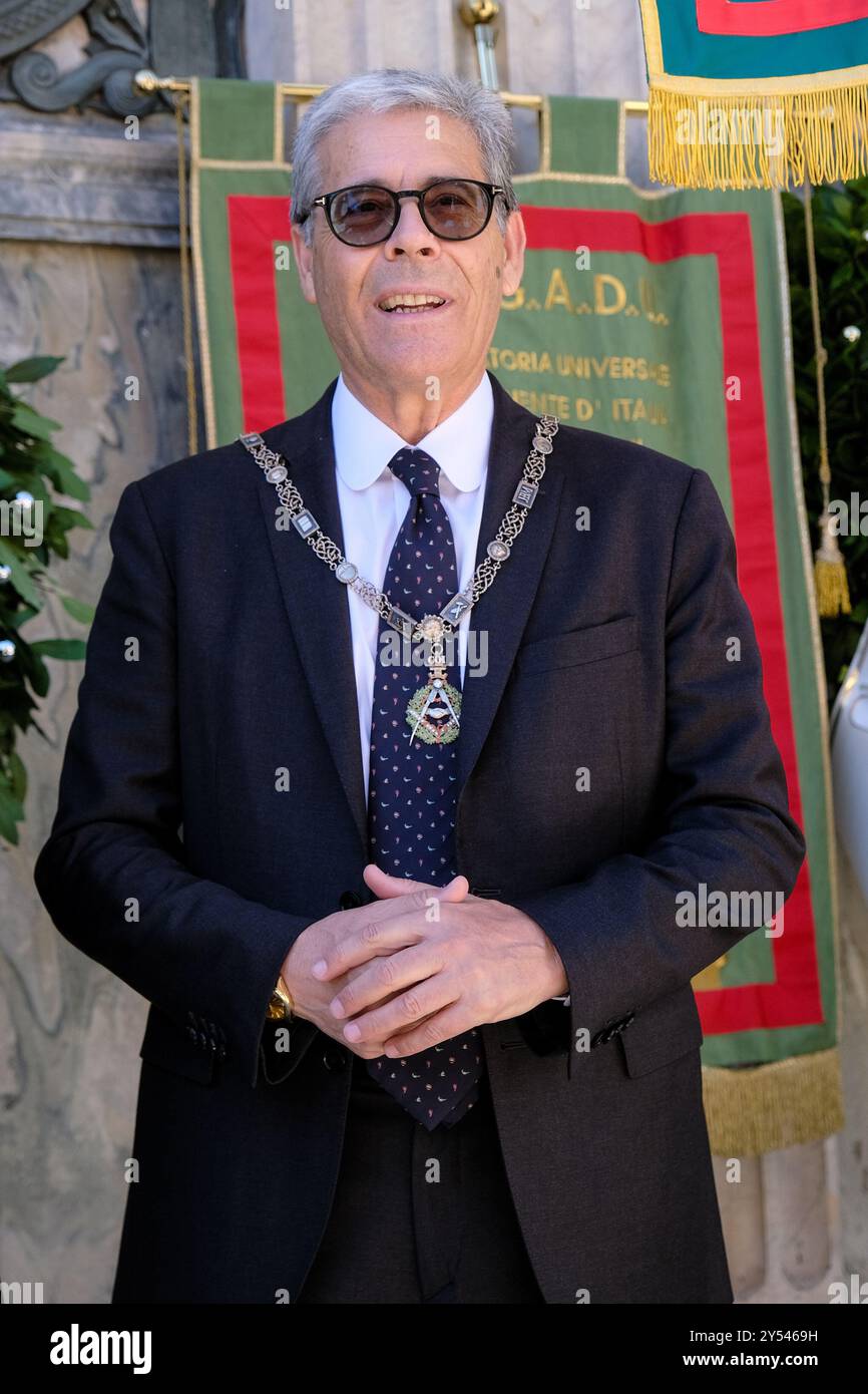 Il Grande Maestro GOI Antonio Seminario in occasione della cerimonia ...