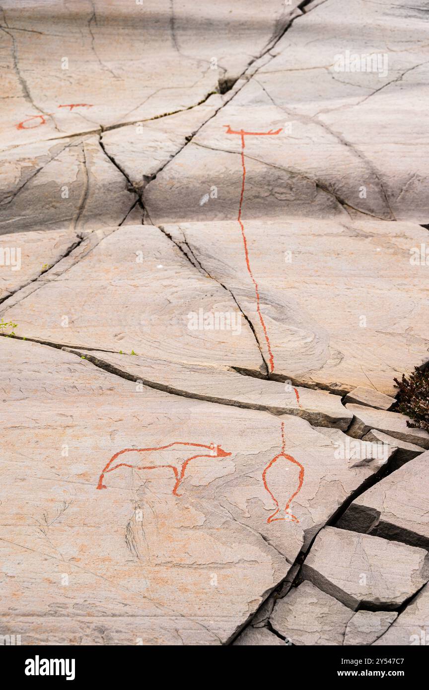 samples of the rock carvings inside the World Heritage Rock Art Centre ...