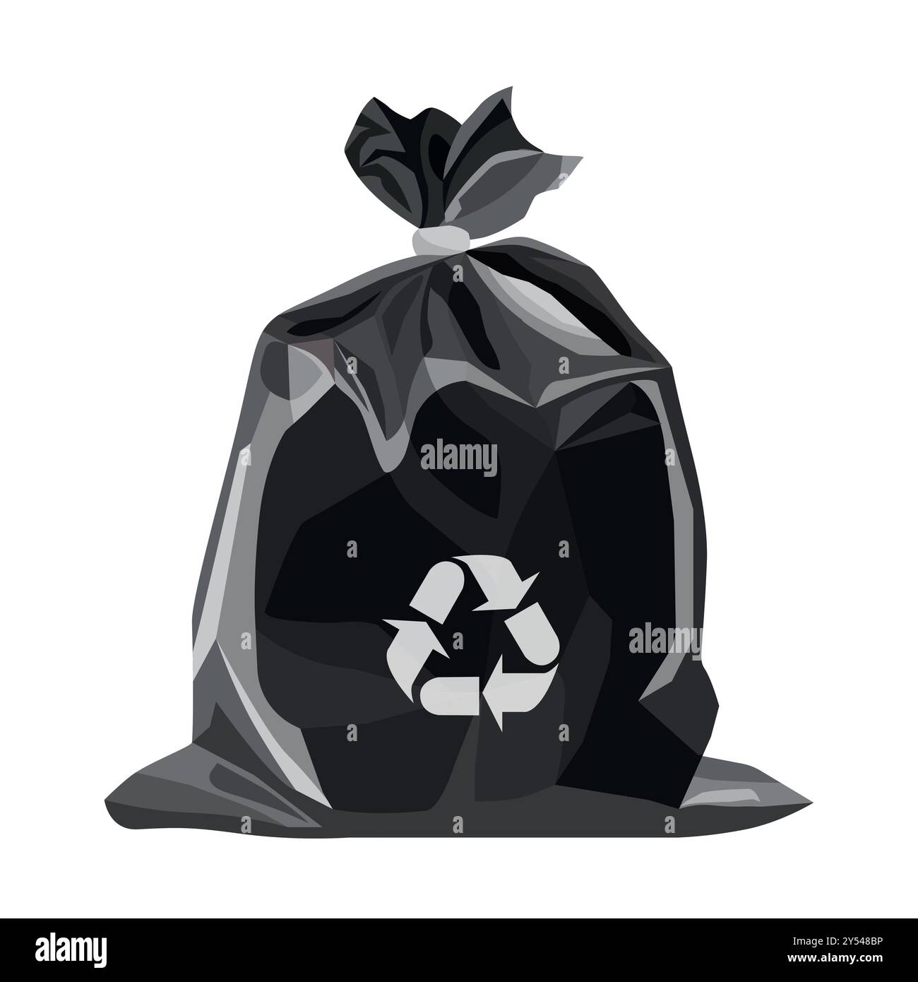 eco friendly trash bag in flat style, vector Stock Vector Image & Art - Alamy