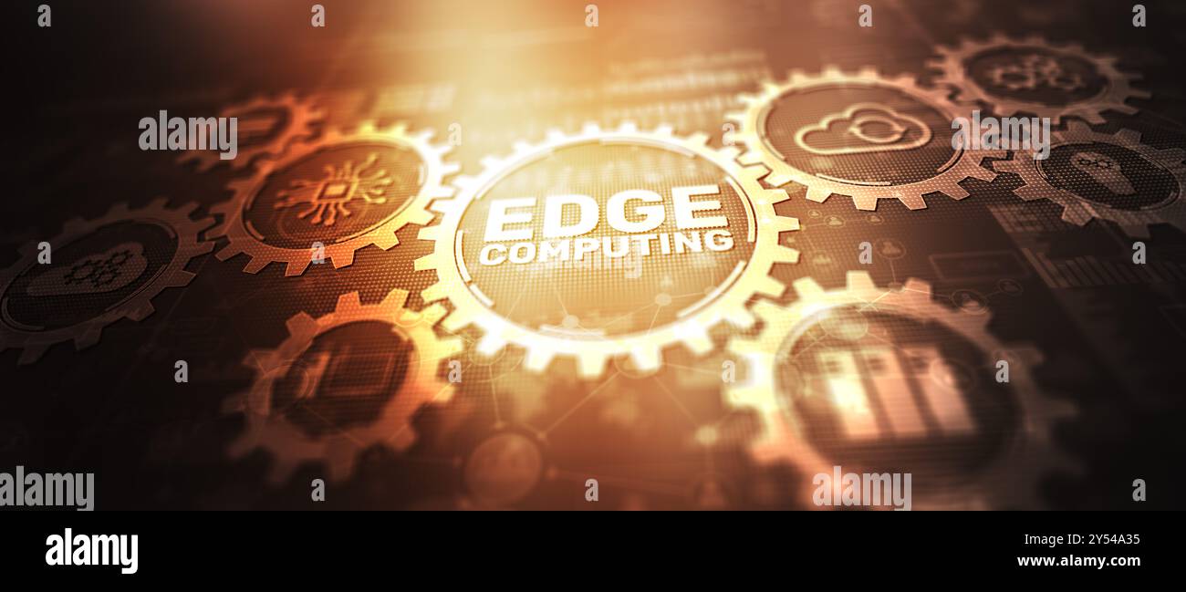 Edge computing. Distributed computing on devices. Concept Technology Stock Photo - Alamy