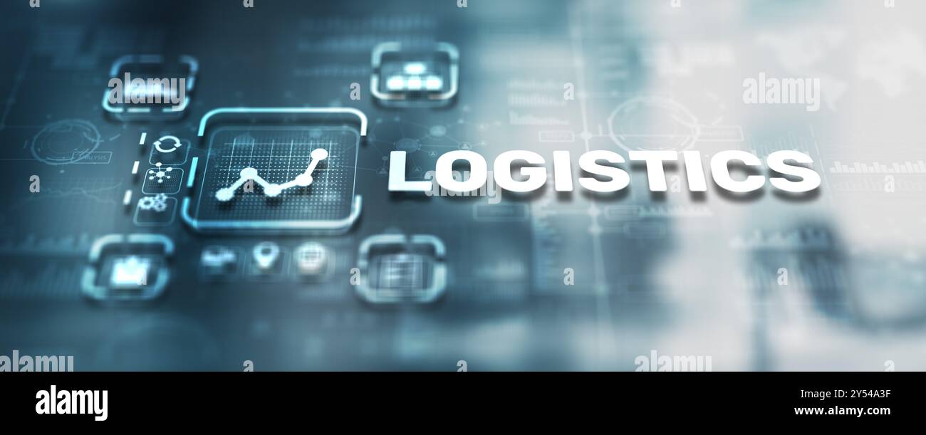 Smart logistics Innovation concept. Global logistics partnership ...