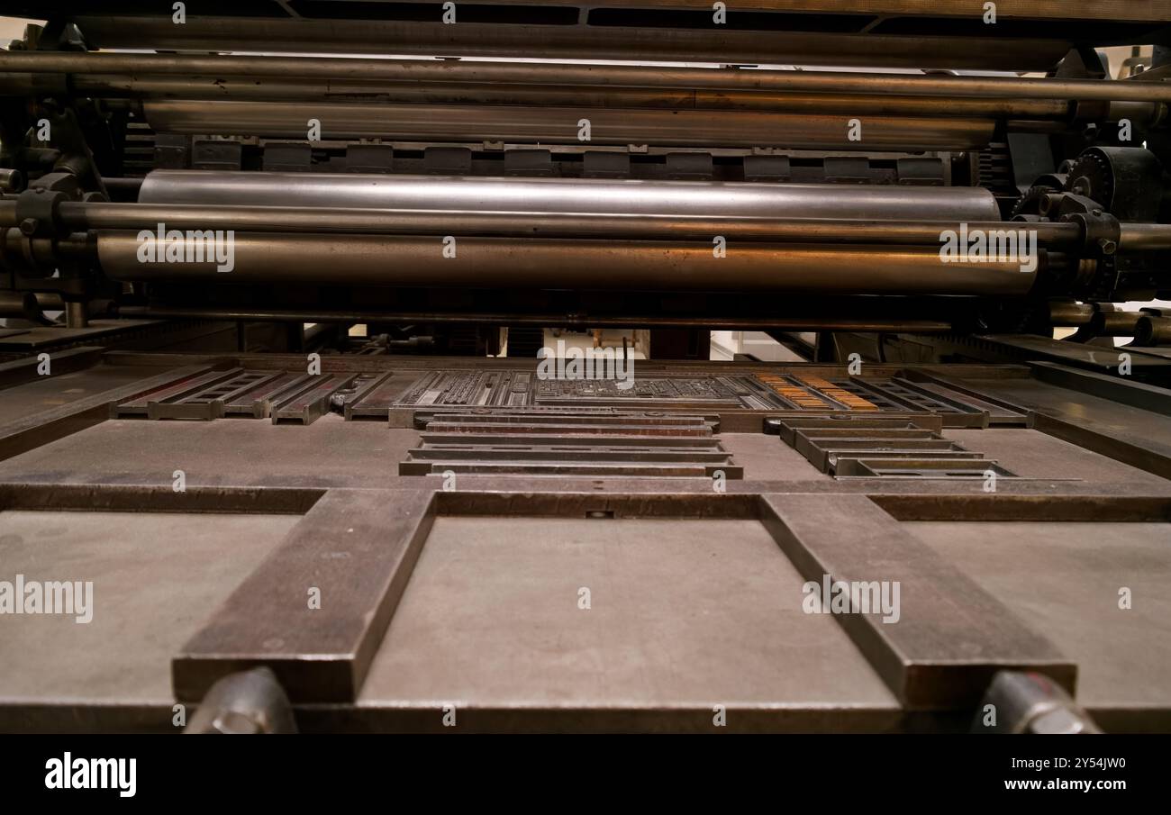 printing rollers in a printing machine for applying paint to the print ...