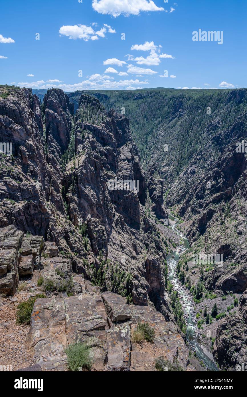 Gunnison River, at Black Canyon of the Gunnison National Park, near ...