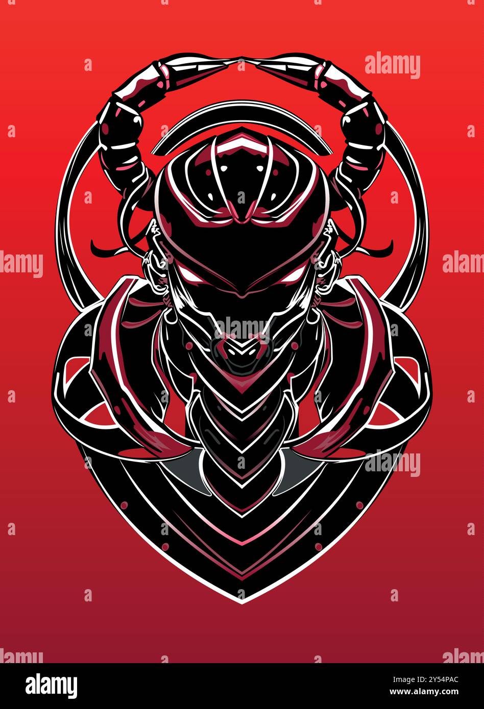 Tribal scorpion head tattoo hi-res stock photography and images - Alamy