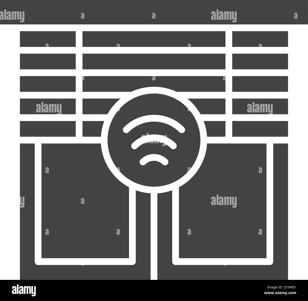 Smart Blind icon vector image. Suitable for mobile application web application and print media ...