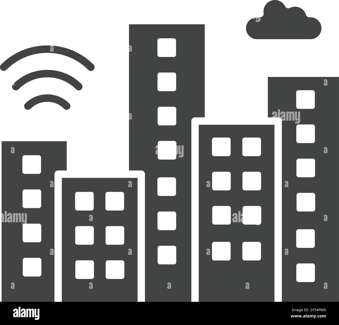 Smart City icon vector image. Suitable for mobile application web application and print media ...