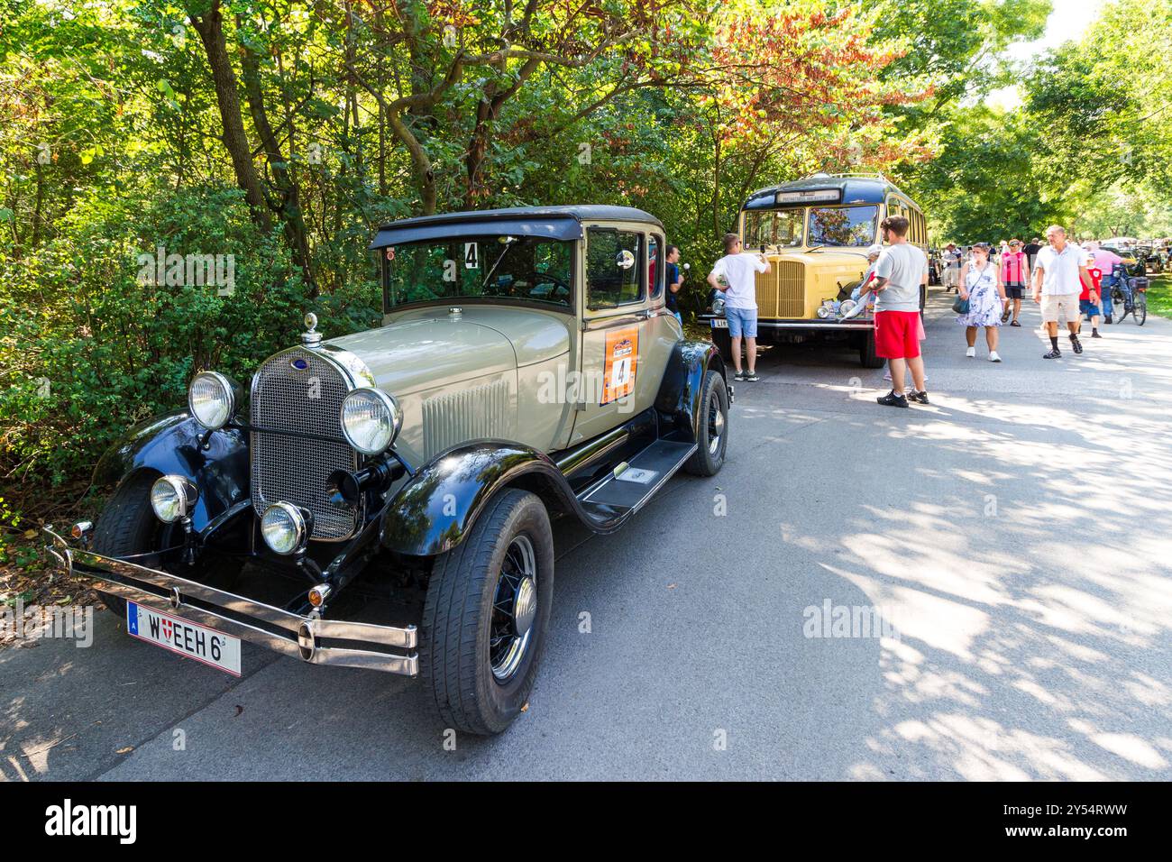 Ford at Vienna Classic Days 2024, oldtimer car parade, Donaupark ...