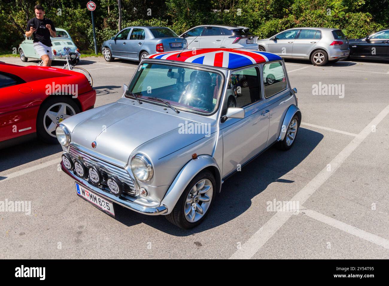 Mini Cooper at Vienna Classic Days 2024, oldtimer car parade, Donaupark ...