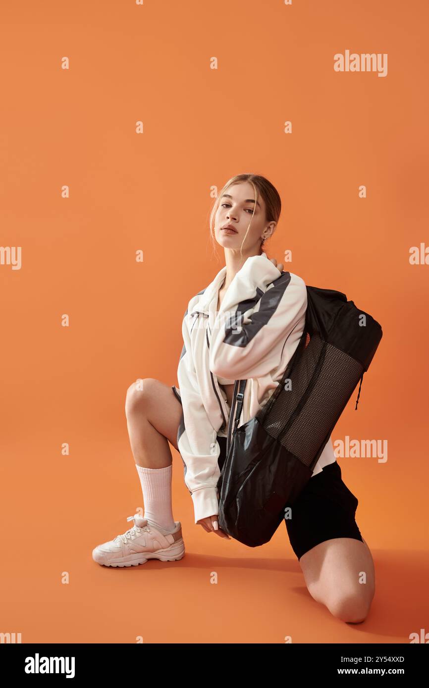 A talented athlete showcases deep emotion while posing stylishly ...