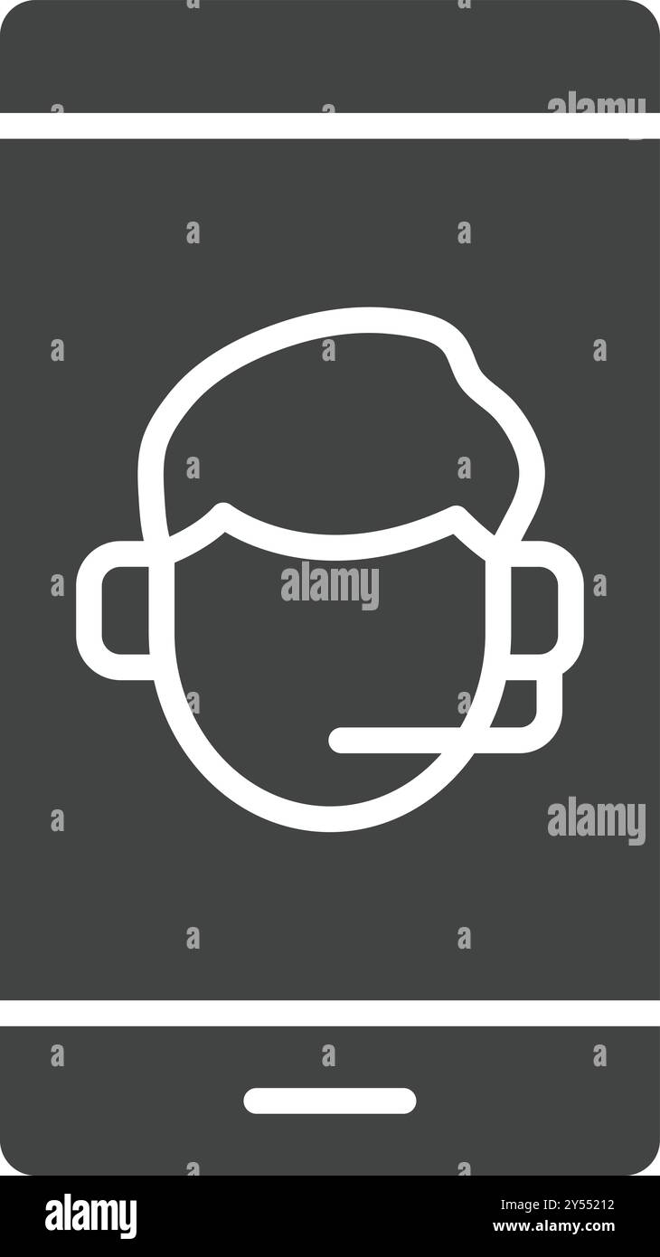 Smartphone Support icon vector image. Suitable for mobile application ...