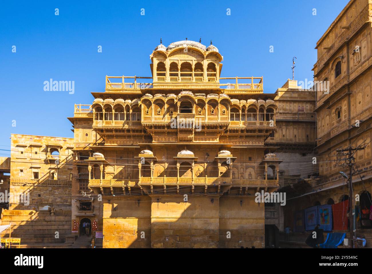 Palace of Jaisalmer fort situated in the city of Jaisalmer, in the ...