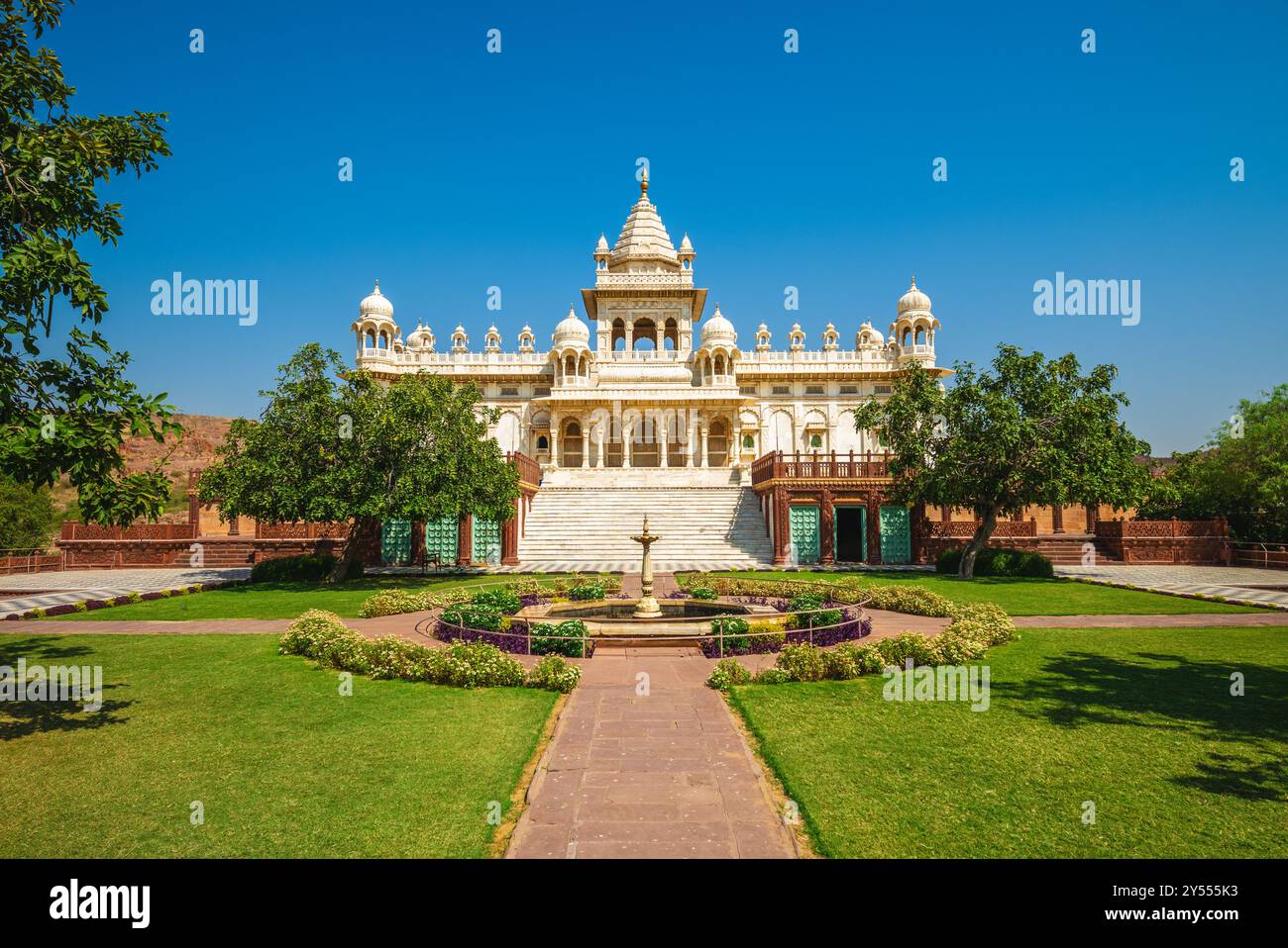 facade view of Jaswant Thada cenotaph in Jodhpur, Rajasthan, India ...