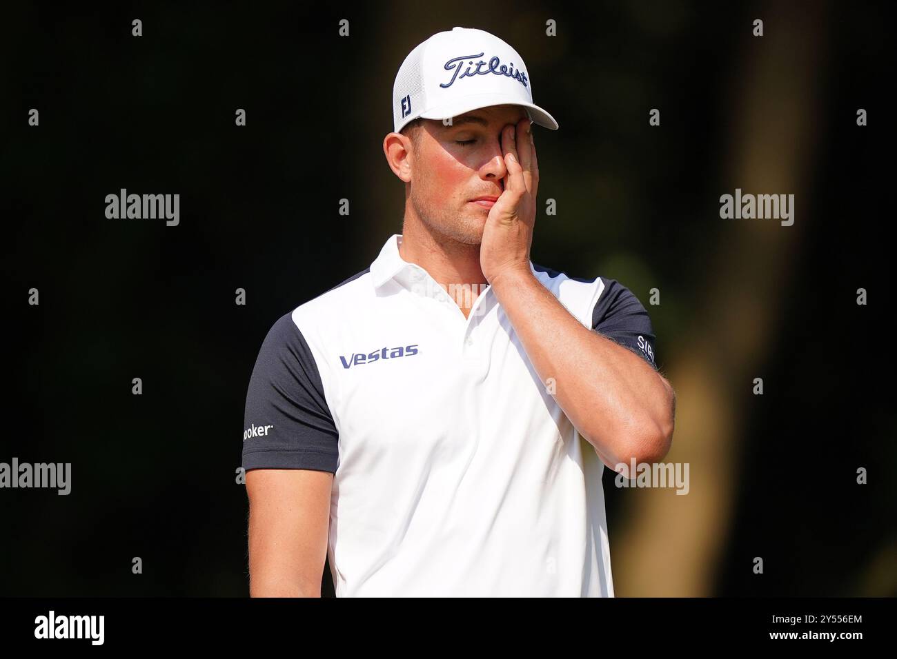 Denmark's Niklas Norgaard on the 1st green during day two of the 2024 ...