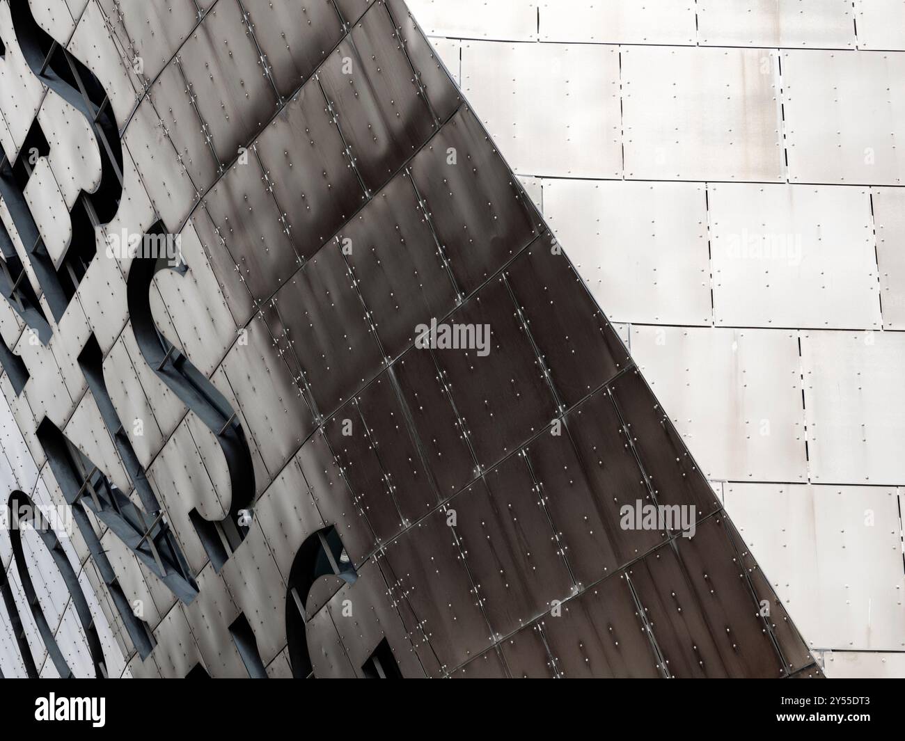 Detail of Metal Cladding (Steel, Copper Oxide), Wales Millennium Centre ...