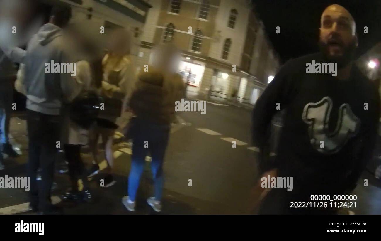 EDITORS NOTE IMAGE BLURRED AT SOURCE Screen grab taken from video dated ...