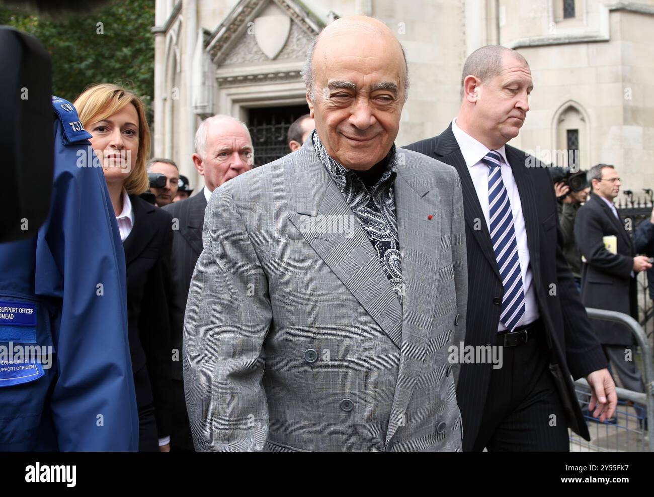 Pic shows: Mohamed Al-Fayed Egyptian businessman Seen here arriving at ...