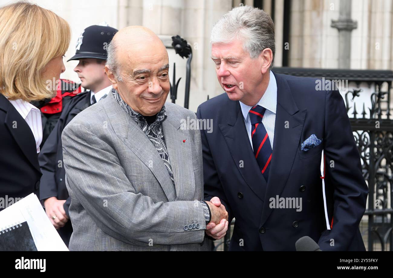 Pic shows: Mohamed Al-Fayed Egyptian businessman Seen here arriving at ...