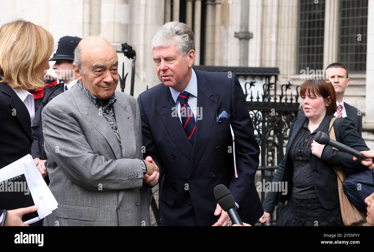 Pic shows: Mohamed Al-Fayed Egyptian businessman Seen here arriving at ...