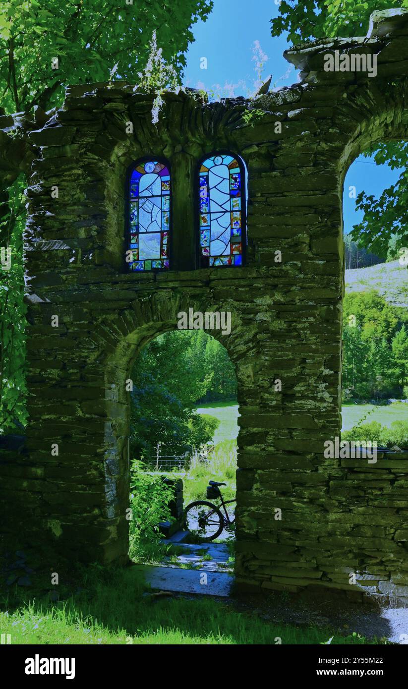 Chapel remains in ratgoed valley hi-res stock photography and images ...