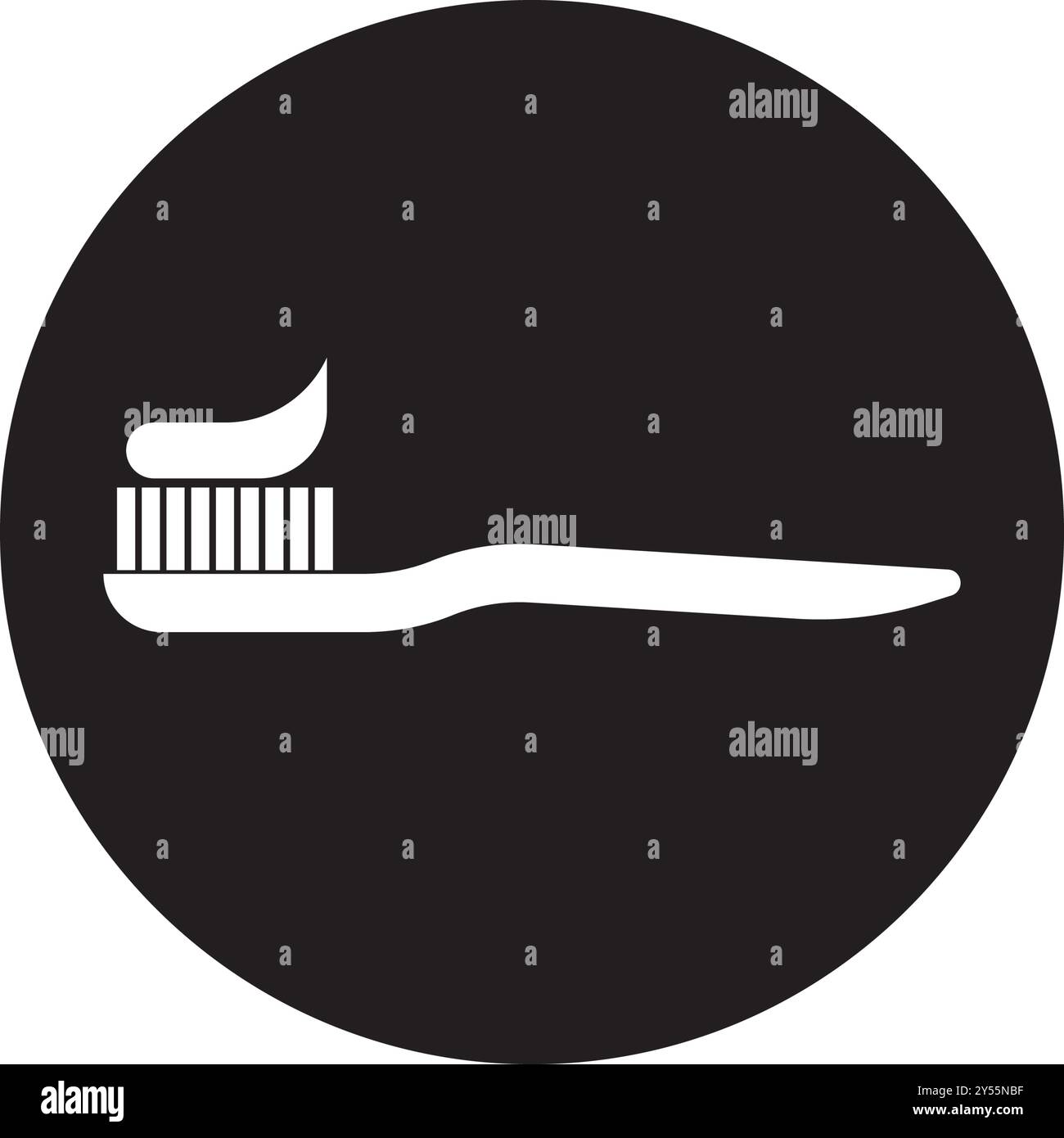 Toothbrush and toothpaste icon,element logo design Stock Vector Image ...