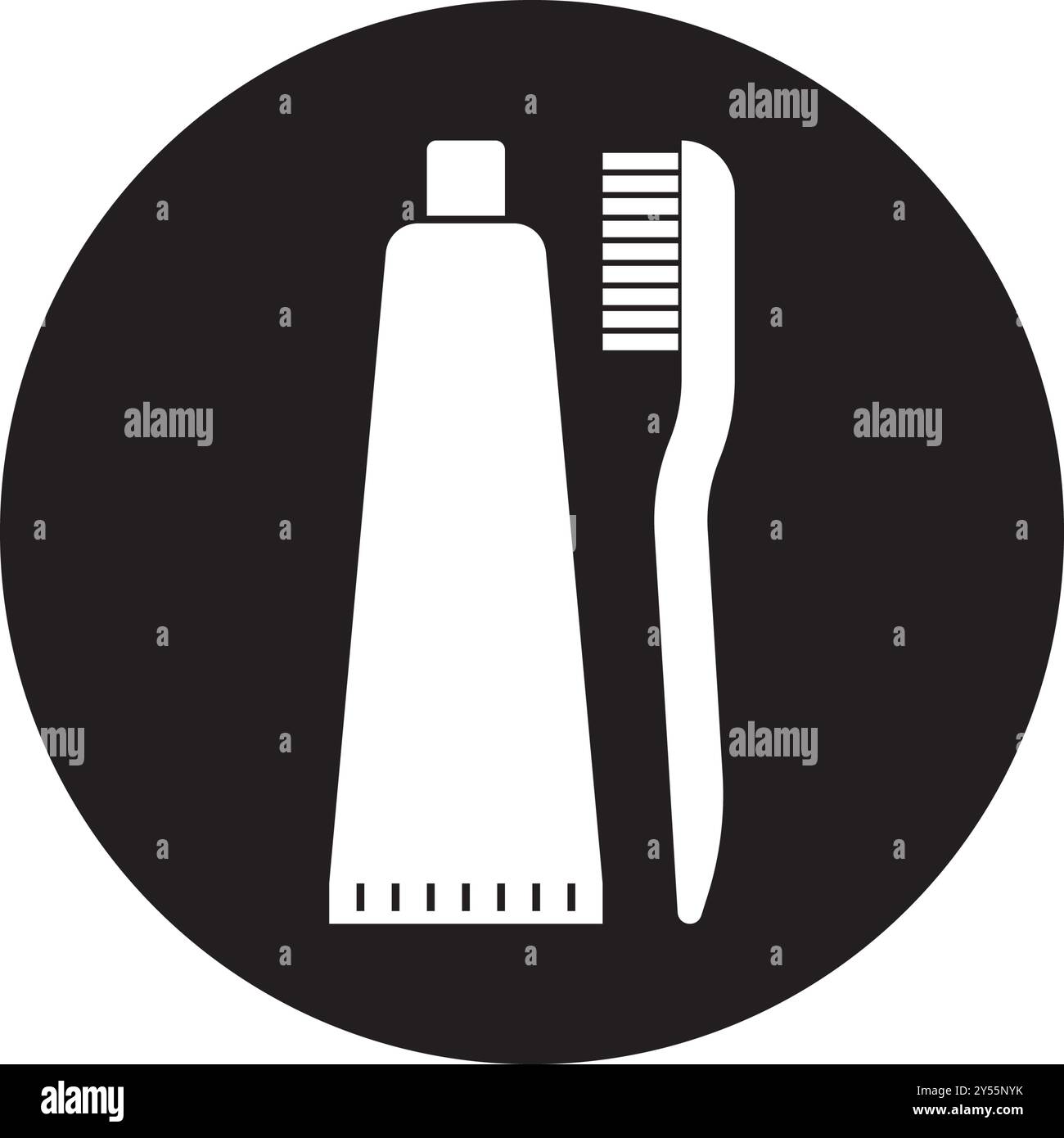 Toothbrush and toothpaste icon,element logo design Stock Vector Image ...