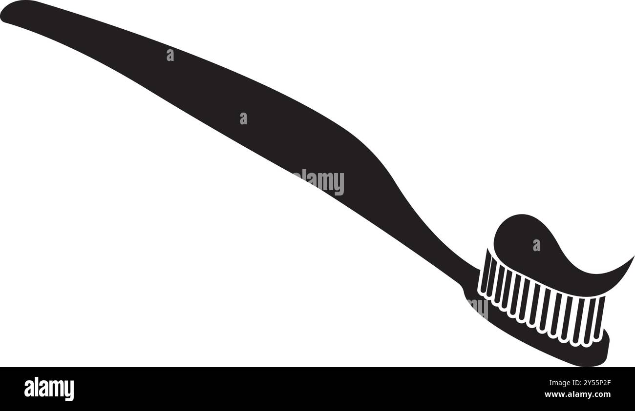Toothbrush and toothpaste icon,element logo design Stock Vector Image ...