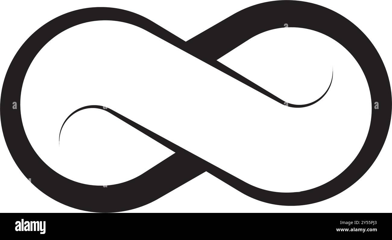 Simple infinite icon infinity hi-res stock photography and images - Alamy