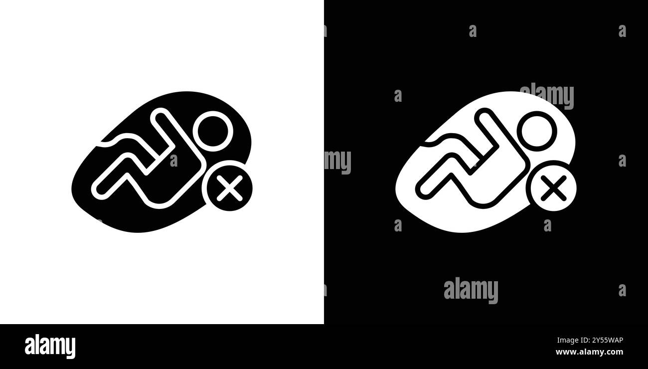 Abortion of fetus icon linear logo mark set collection in black and ...