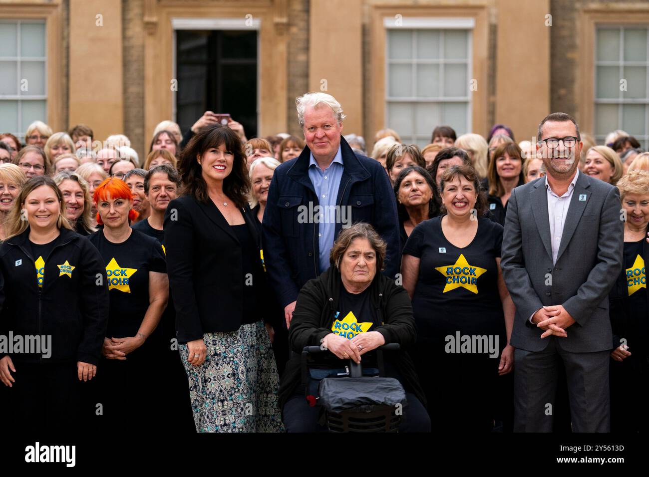 Caroline Redman Lusher, creator of Rock Choir (centre left) with Earl ...